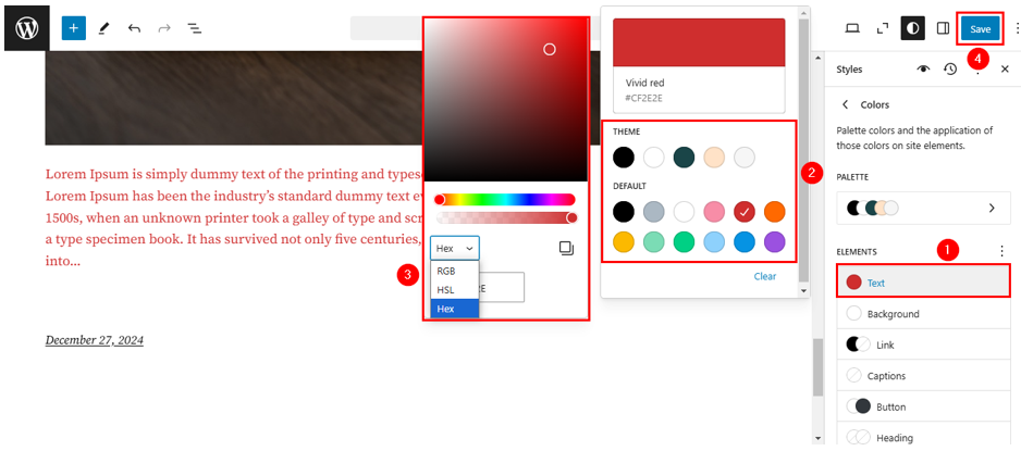 Change Font Color In WordPress - Hosted.com Tutorial
